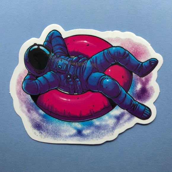 Accessories | 110 Astronaut Pool Floatie Sticker Vsco | Poshmark